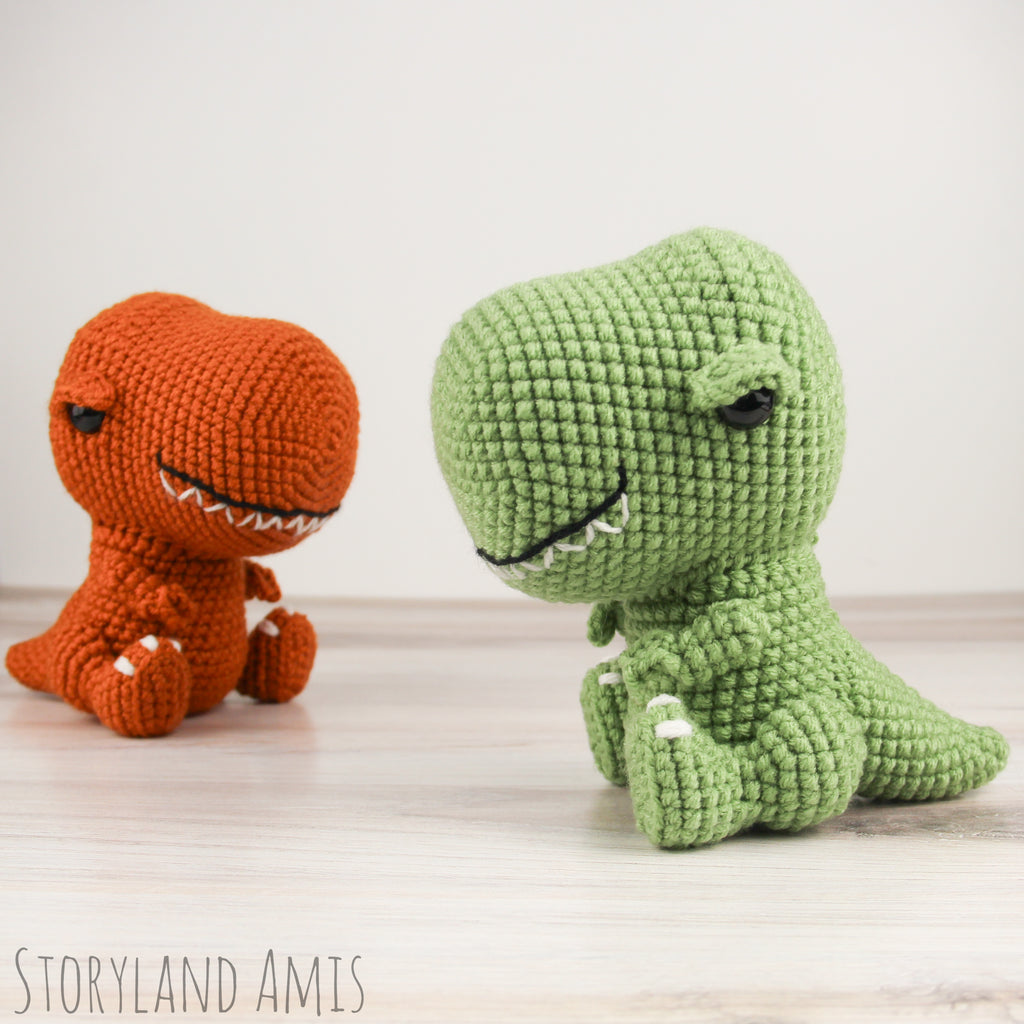 Crochet PATTERN Troy the T-Rex Amigurumi – Storyland Amis
