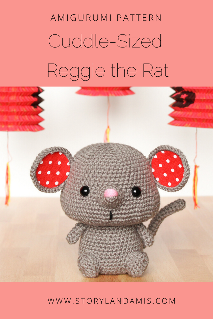 PATTERN Cuddle-Sized Reggie the Rat (Mouse) Amigurumi – Storyland Amis